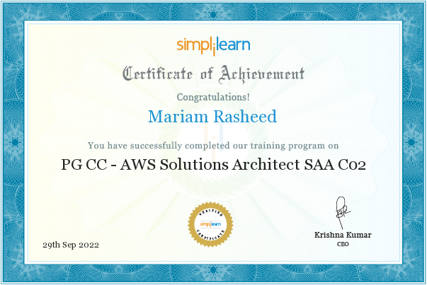 ‏Mariam Rasheed‏ - ‏Electrical and Electronics Engineering, Cloud ...