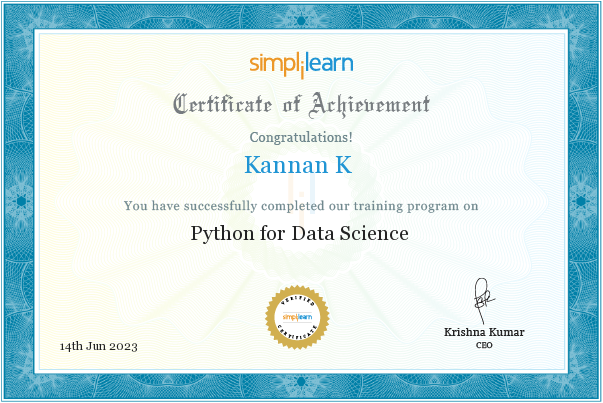 Kannan K - Software Developer || Python | LinkedIn