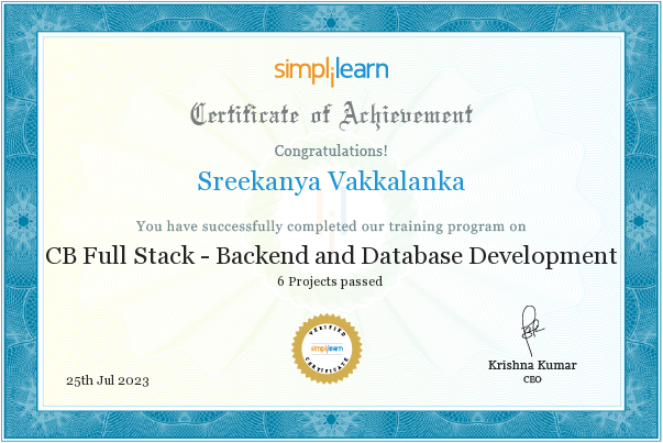 Sreekanya Vakkalanka - Full Stack Developer - Javascript, React ...